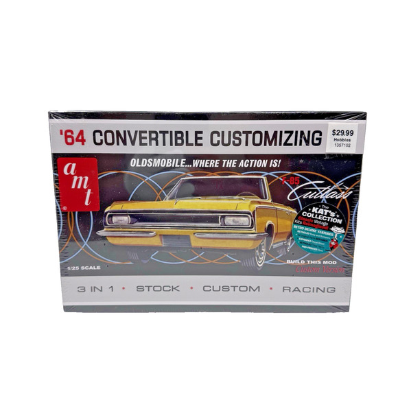AMT | Toys | Amt 20 125 1964 Olds Cutlass F85 Convertible Vintage Model ...